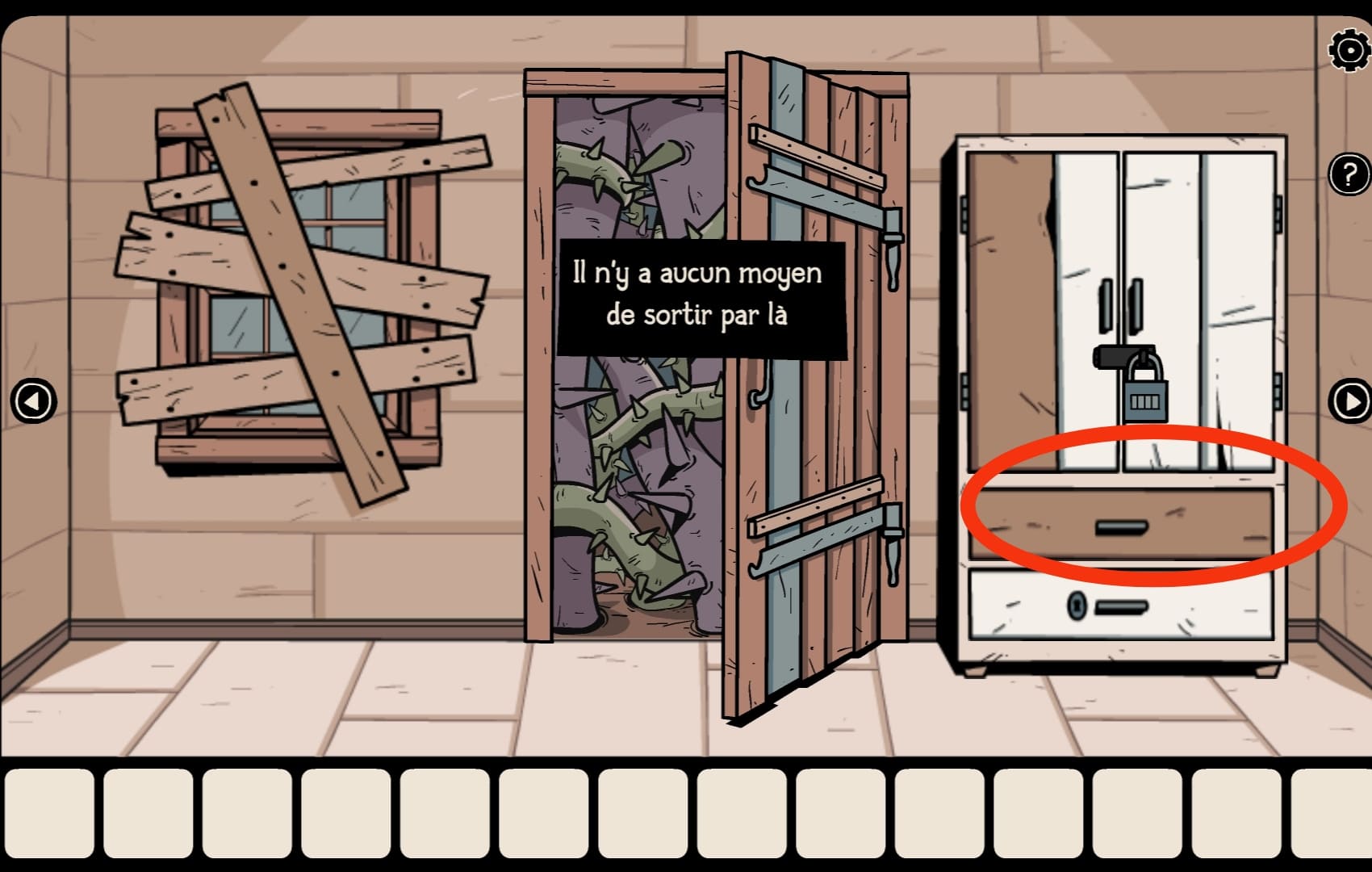 Solution et Astuce Nowhere House-jeu complet