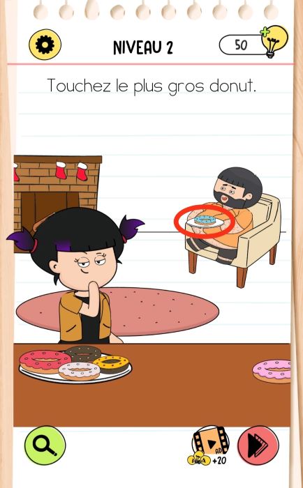 Brain test 4 niveau 2 solution