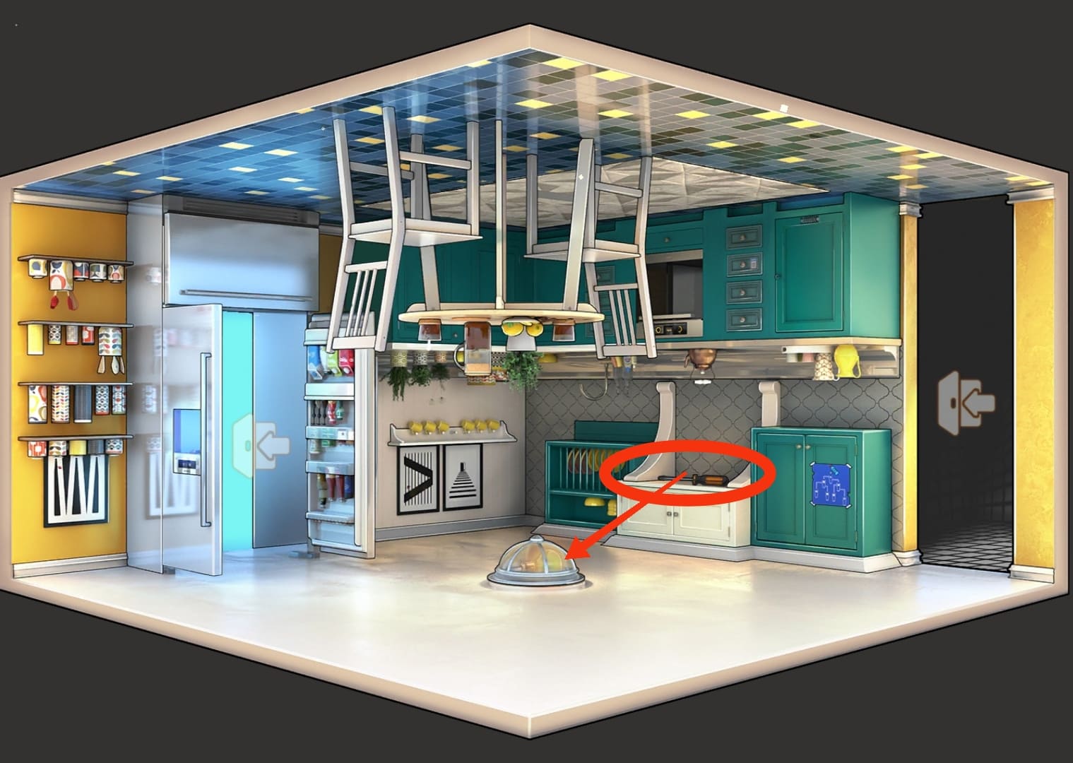 Solution Rooms And Exits Chapitre 3 niveau 8: Illusions et énigmes